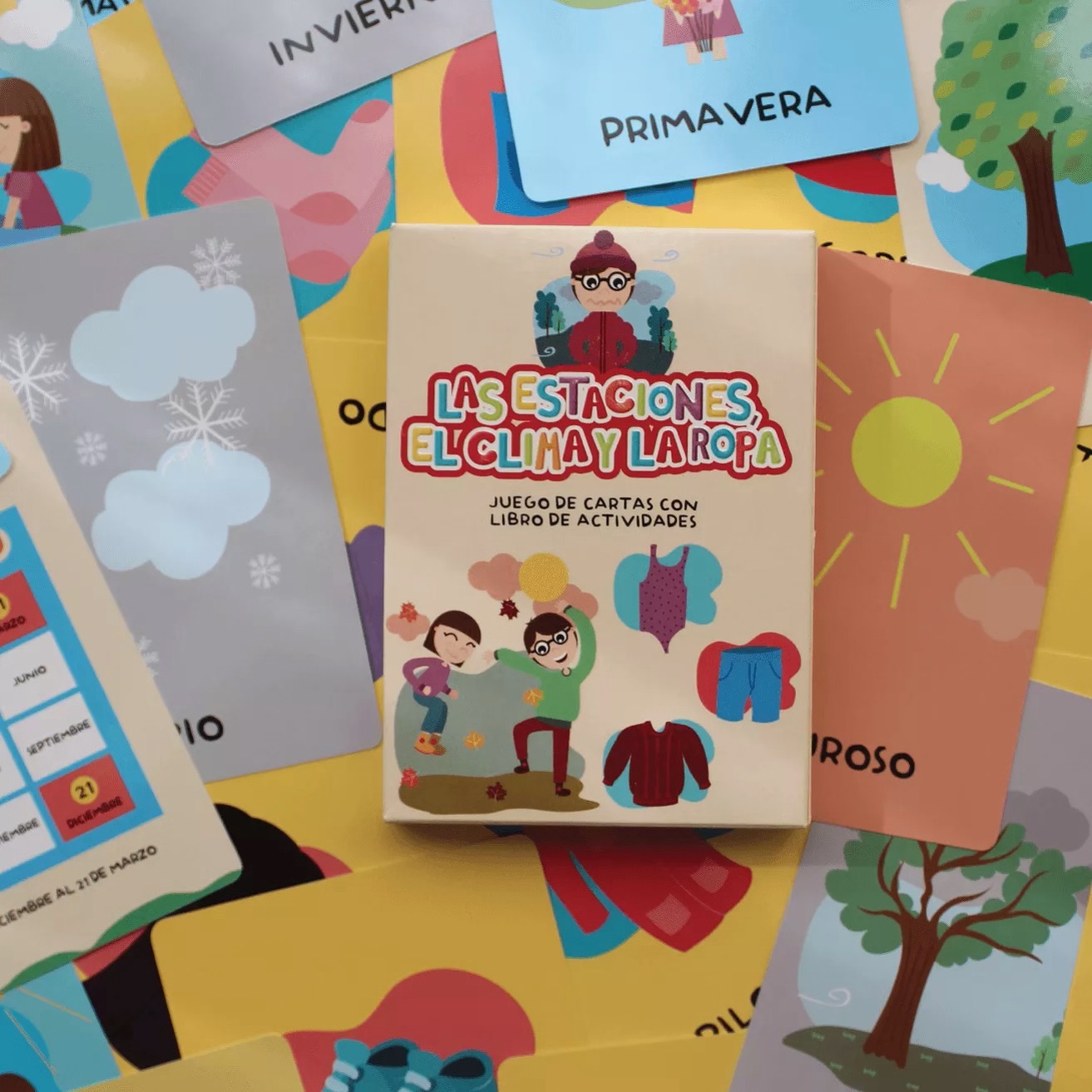 LAS ESTACIONES, EL CLIMA Y LA ROPA – CARTAS CON LIBRO DE ACTIVIDADES ...